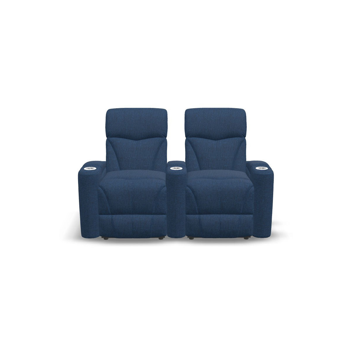 Vivid Power Reclining Home Theater Seating with Power Headrests & Lumb ...