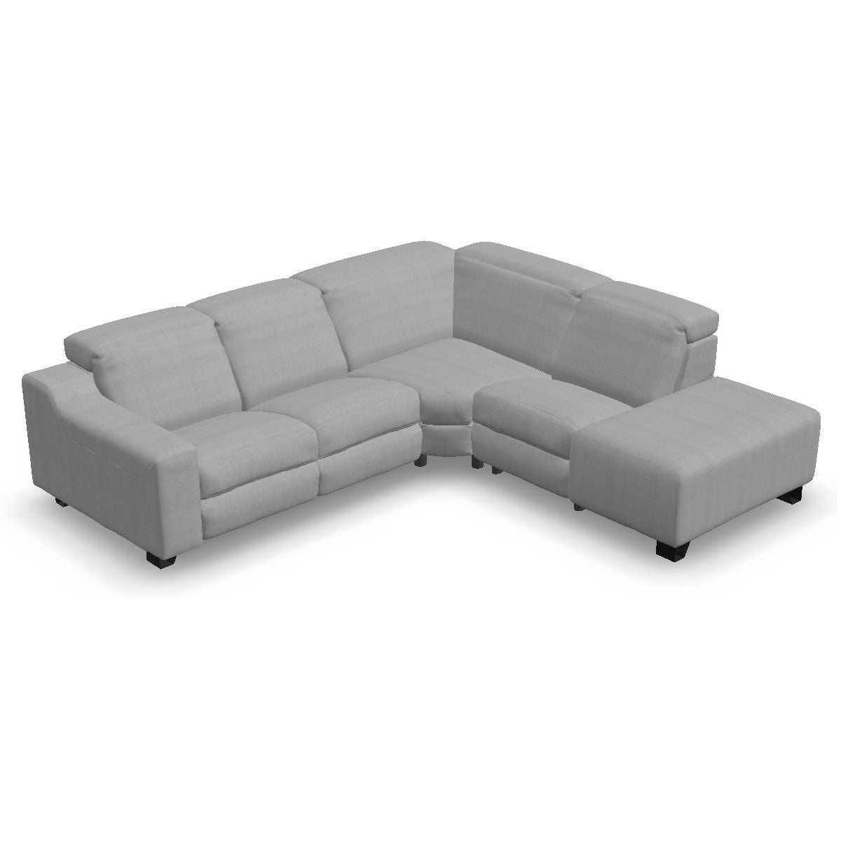 Tabor Power Reclining Sectional with Power Headrests - Fabric ...